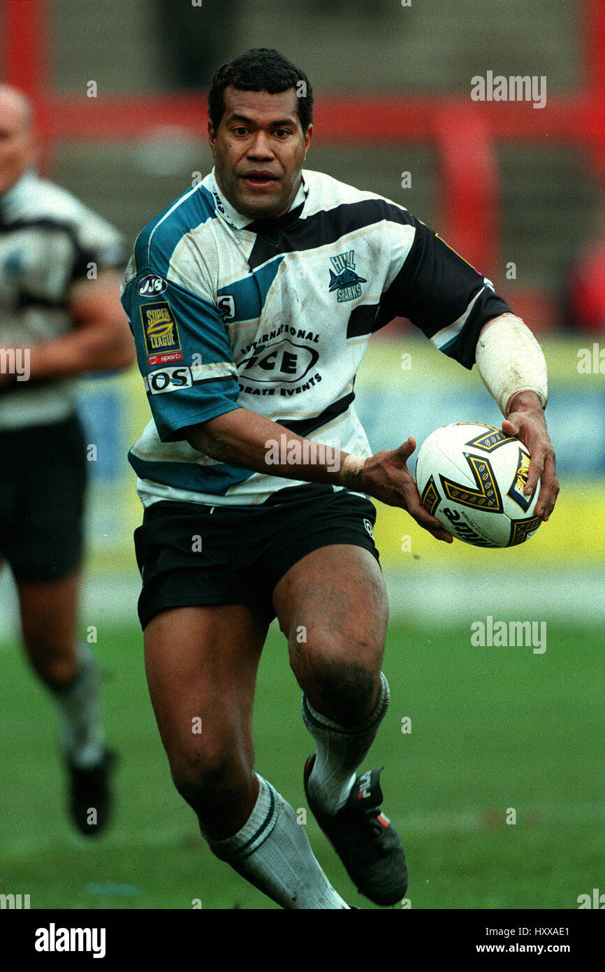 FILEMONI SERU HULL SHARKS RLFC 21 April 1998 Stock Photo - Alamy