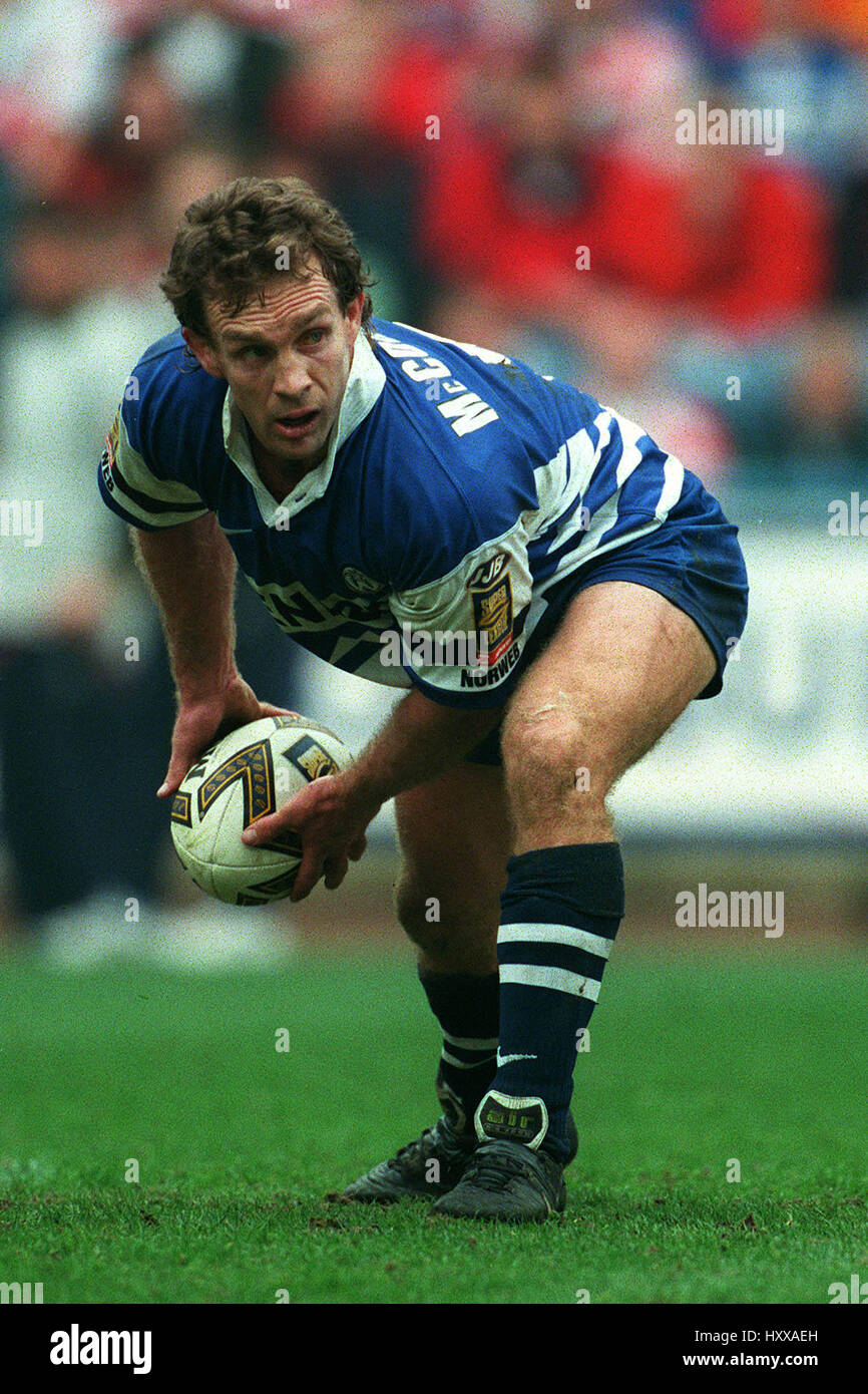 ROBBIE MCCORMACK WIGAN WARRIORS RLFC 21 April 1998 Stock Photo - Alamy