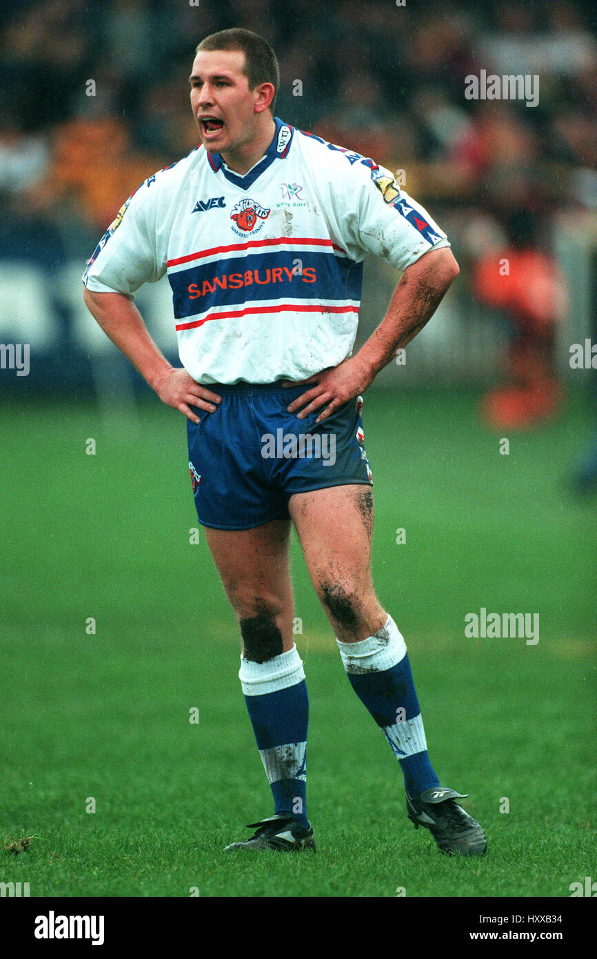 NEIL LAW WAKEFIELD TRINITY WILDCATS 09 March 1999 Stock Photo - Alamy