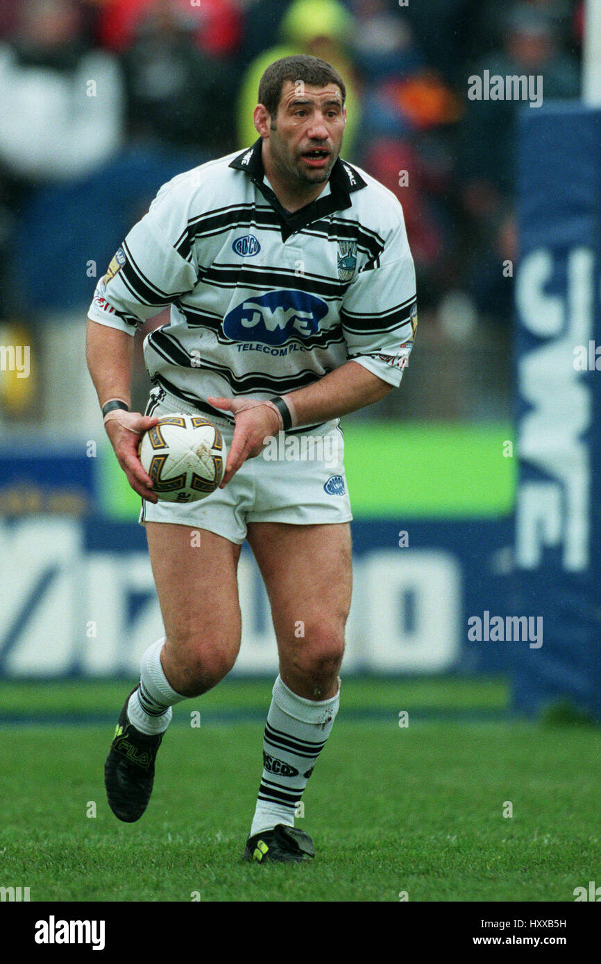 KARL HARRISON HULL SHARKS RLFC 22 March 1999 Stock Photo - Alamy