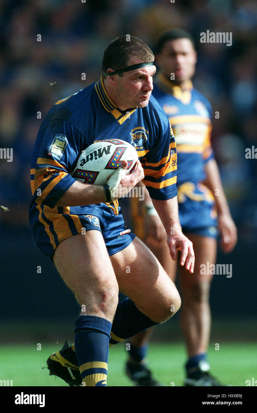 MARC GLANVILLE LEEDS RHINOS RL 20 March 1999 Stock Photo - Alamy