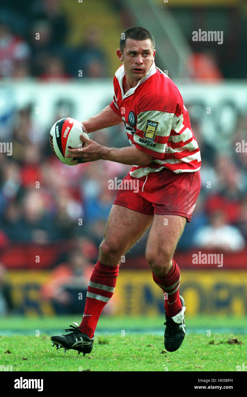 MARK REBER WIGAN WARRIORS RLFC 07 April 1999 Stock Photo - Alamy
