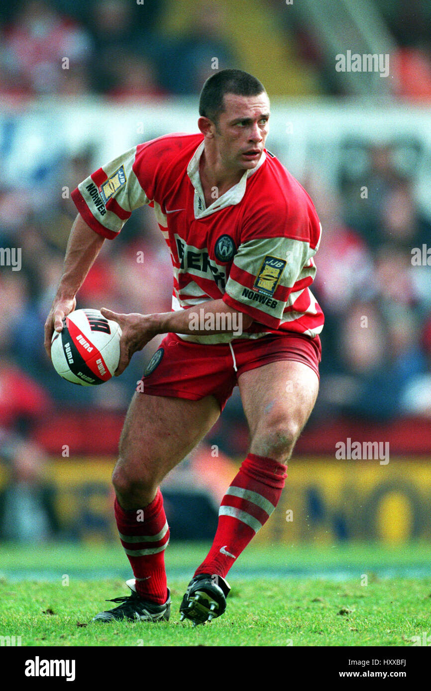 MARK REBER WIGAN WARRIORS RLFC 07 April 1999 Stock Photo - Alamy