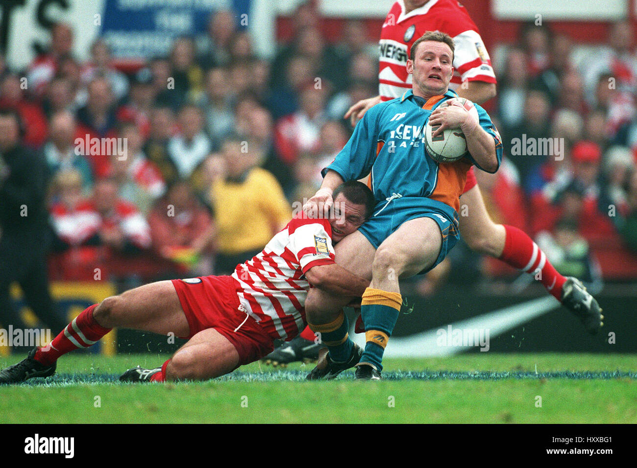 MARK REBER & CHRIS SMITH WIGAN WARRIORS V ST.HELENS 07 April 1999 Stock ...