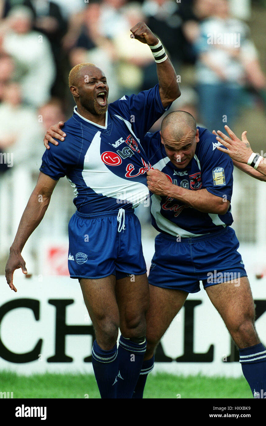 BRIGHT SODJE SHEFFIELD EAGLES RLFC 17 April 1999 Stock Photo - Alamy