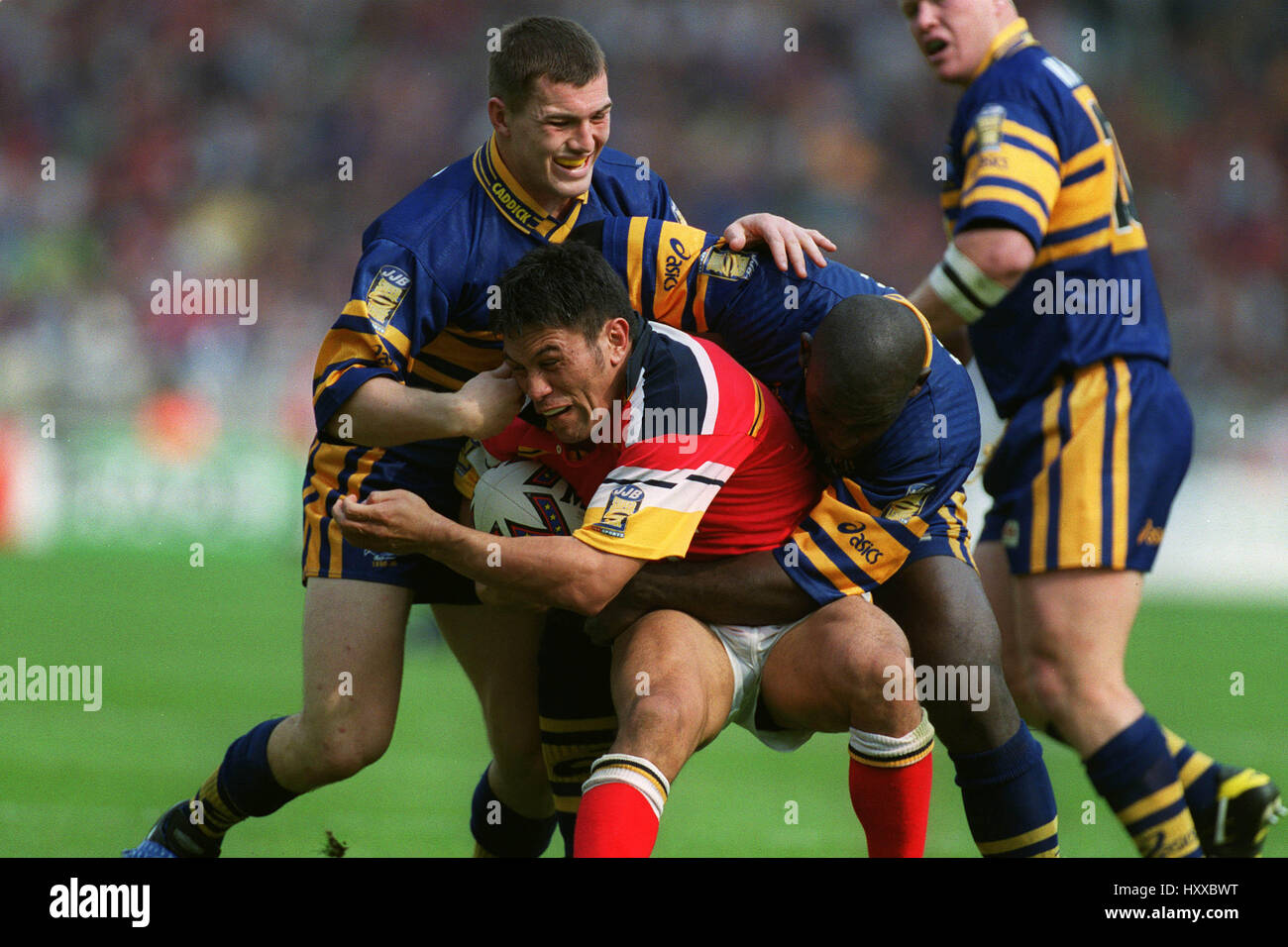 JOHN TIMU HARRIS & FARRELL LEEDS RHINOS V LONDON BRONCOS 01 May 1999 ...