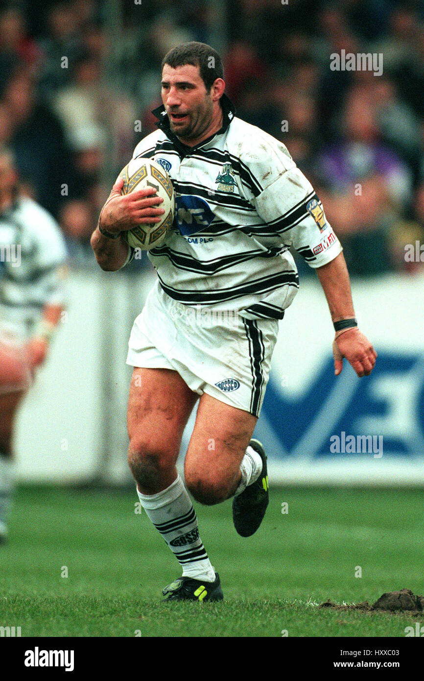 KARL HARRISON HULL SHARKS RLFC 14 February 1999 Stock Photo - Alamy