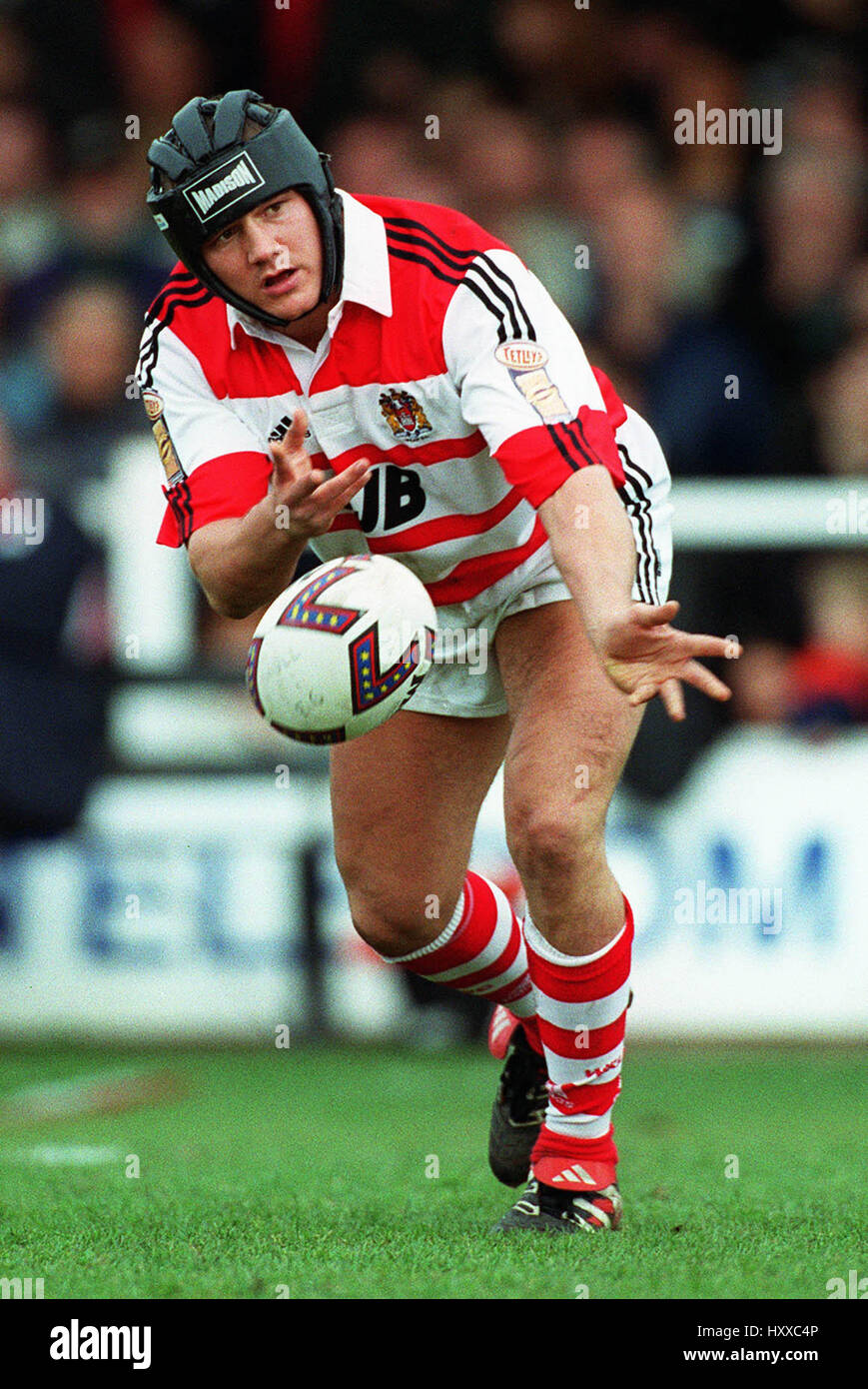 TERRY NEWTON WIGAN WARRIORS RLFC 12 March 2000 Stock Photo - Alamy