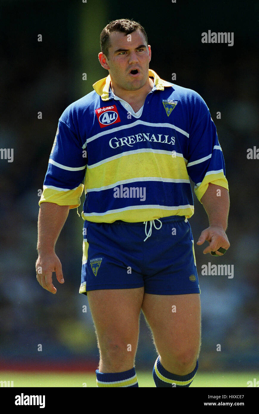 STEVE MCCURRIE WARRINGTON WOLVES RLFC 17 June 2000 Stock Photo - Alamy