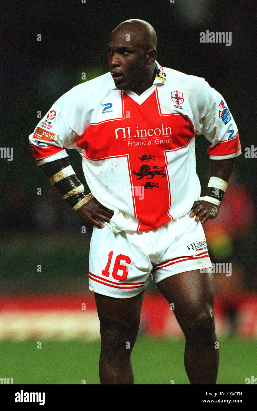 DARREN FLEARY ENGLAND RL 28 October 2000 Stock Photo - Alamy