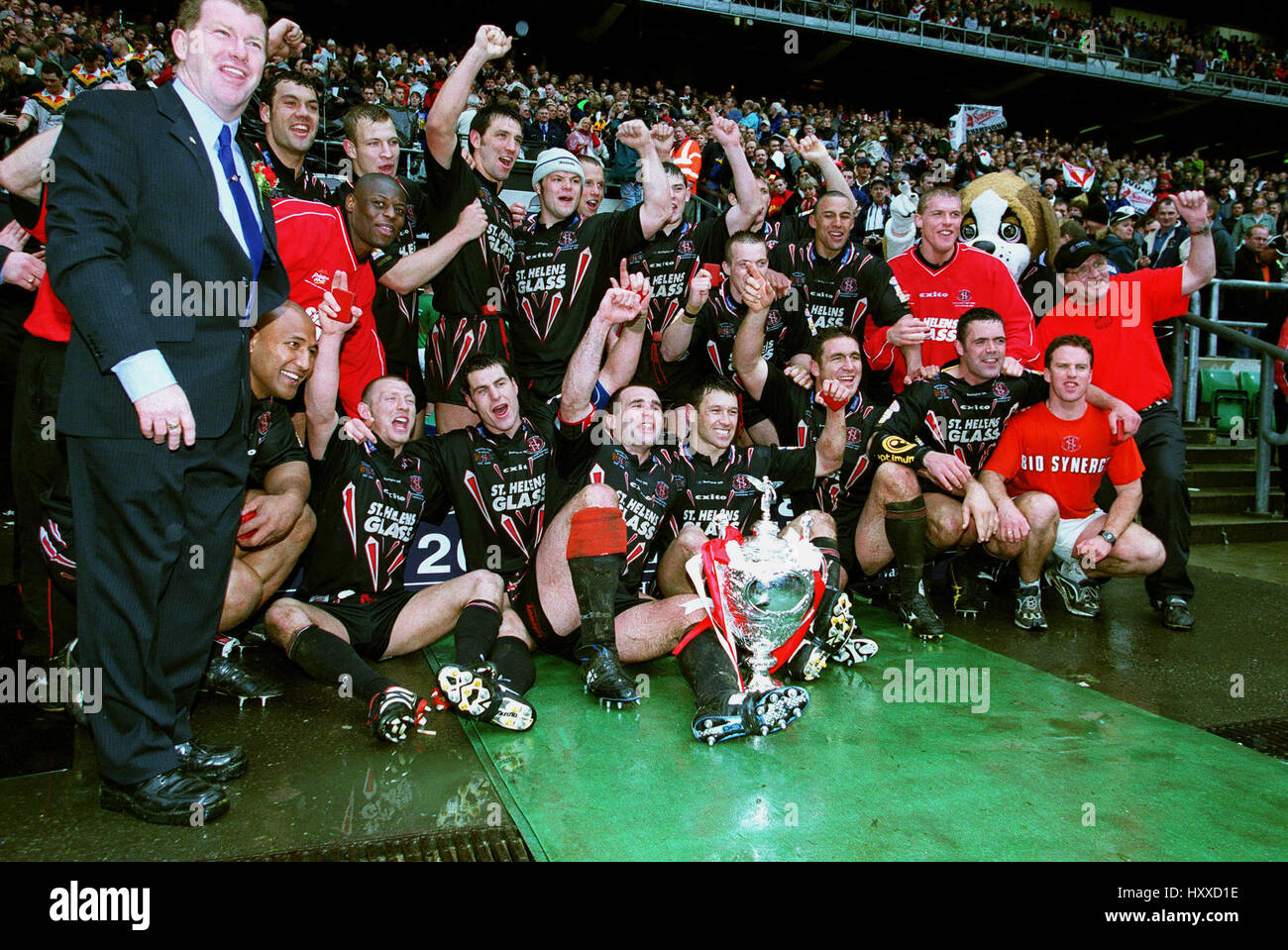 SAINT HELENS RLFC CHALLENGE CUP FINAL WINNERS TWICKENHAM LONDON ENGLAND ...