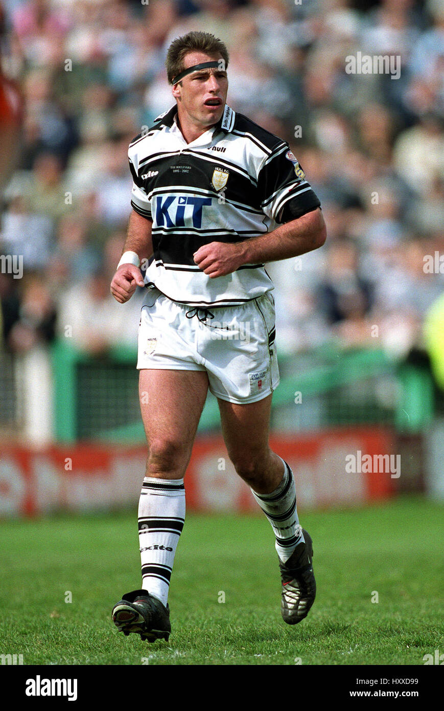SEAN RYAN HULL FC THE BOULEVARD GROUND HULL ENGLAND 21 April 2002 Stock ...