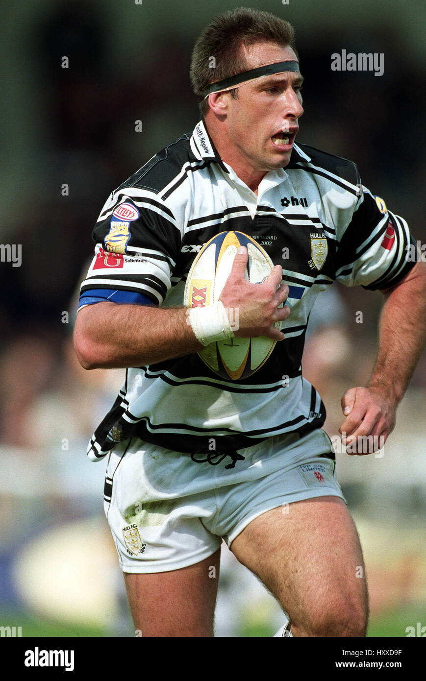 SEAN RYAN HULL FC THE BOULEVARD GROUND HULL ENGLAND 21 April 2002 Stock ...
