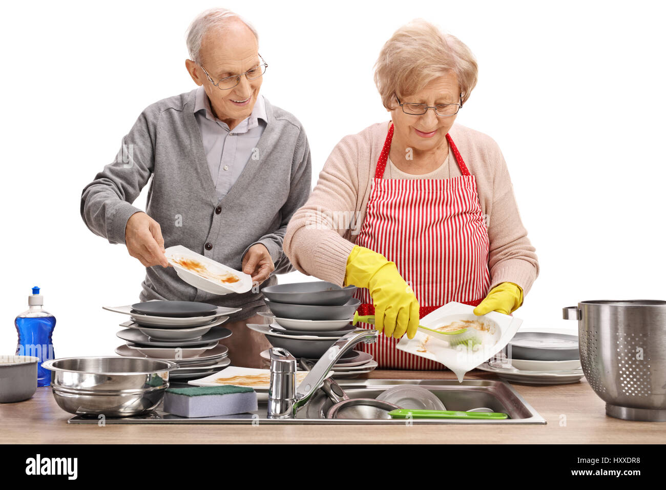 Husband doing housework hi-res stock photography and images - Alamy