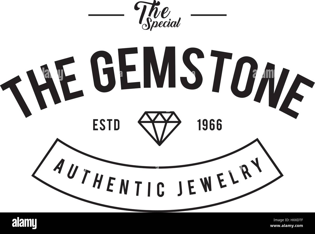 Diamond and Jewels Retro Vintage Badge Labels Stock Vector Image & Art ...