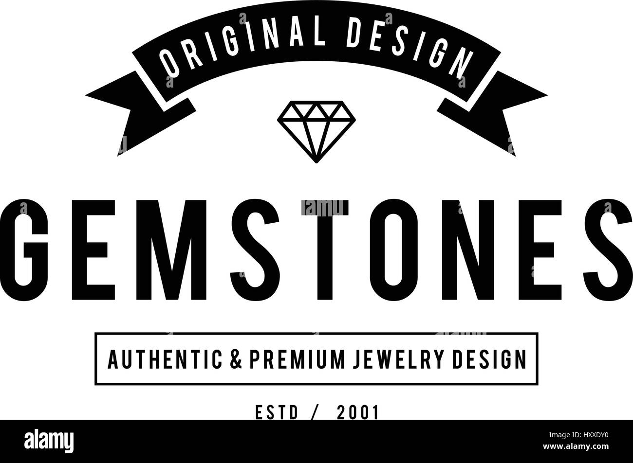 Diamond and Jewels Retro Vintage Badge Labels Stock Vector Image & Art ...