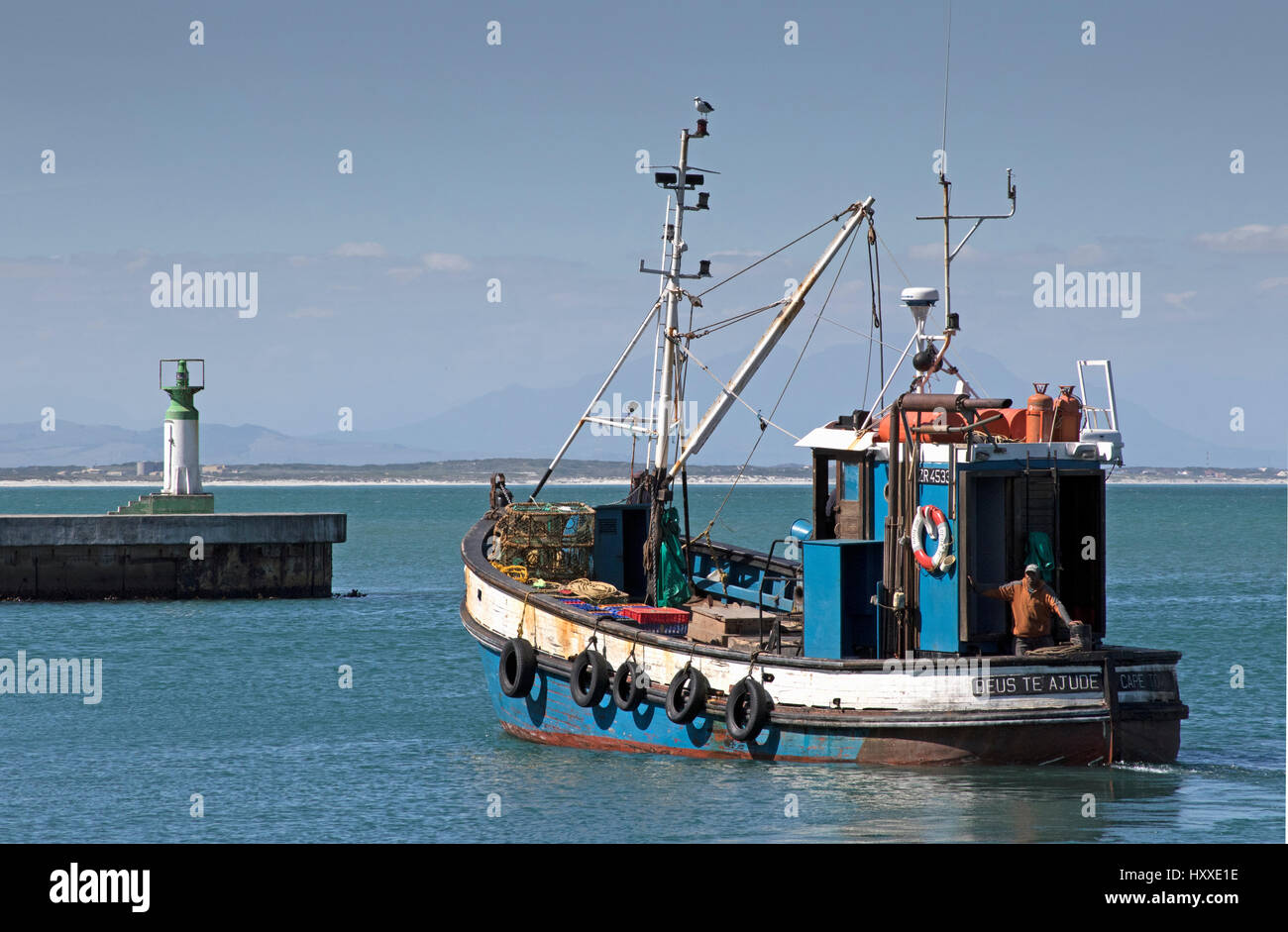 Lighthouse at St Helena Bay Stock Photo - Alamy