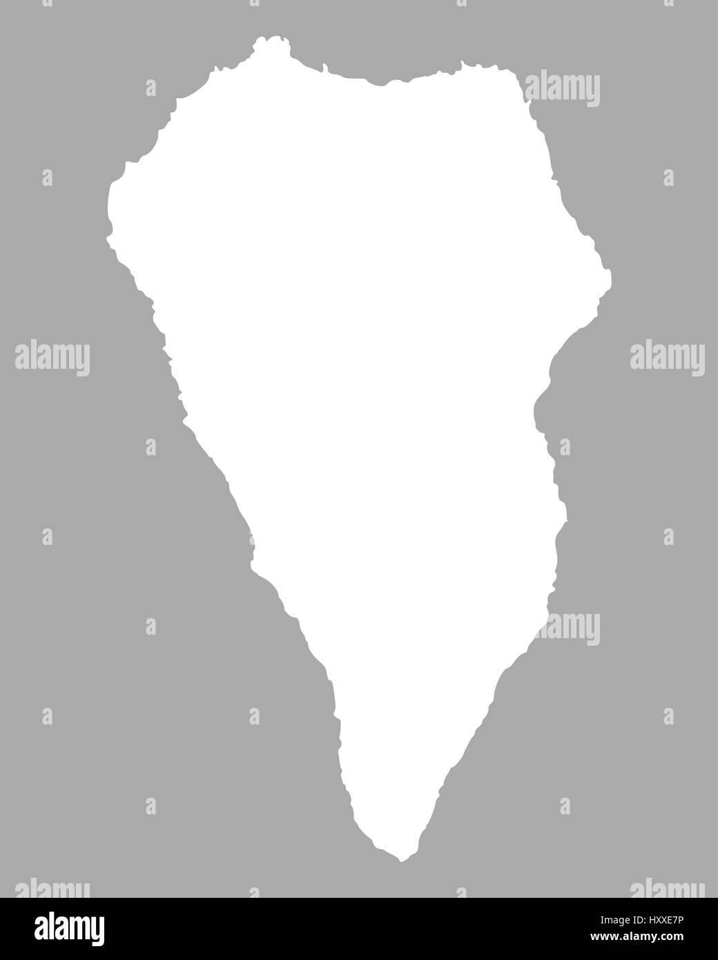 Map of La Palma Stock Photo - Alamy