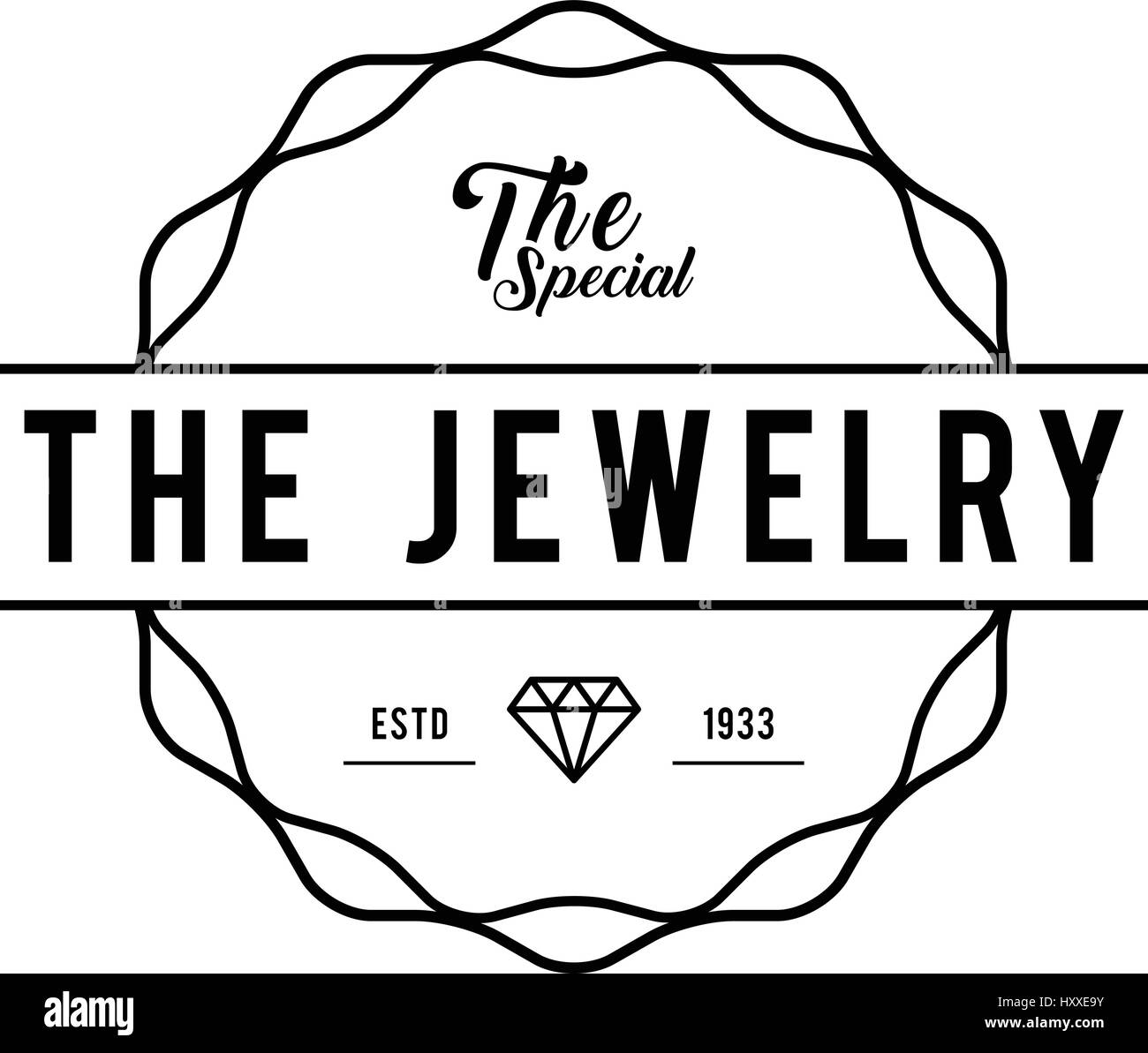 Diamond and Jewels Retro Vintage Badge Labels Stock Vector Image & Art ...
