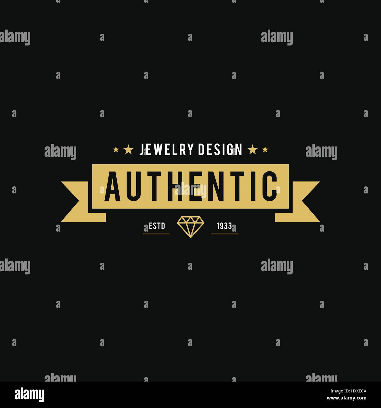 Diamond and Jewels Retro Vintage Badge Labels Stock Vector Image & Art ...