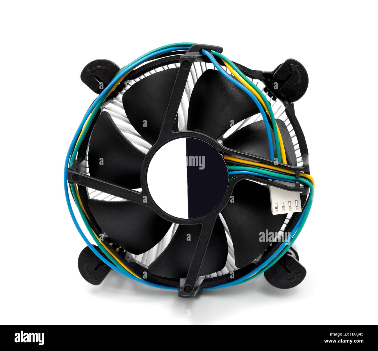 CPU cooler isolated on a white background Stock Photo - Alamy