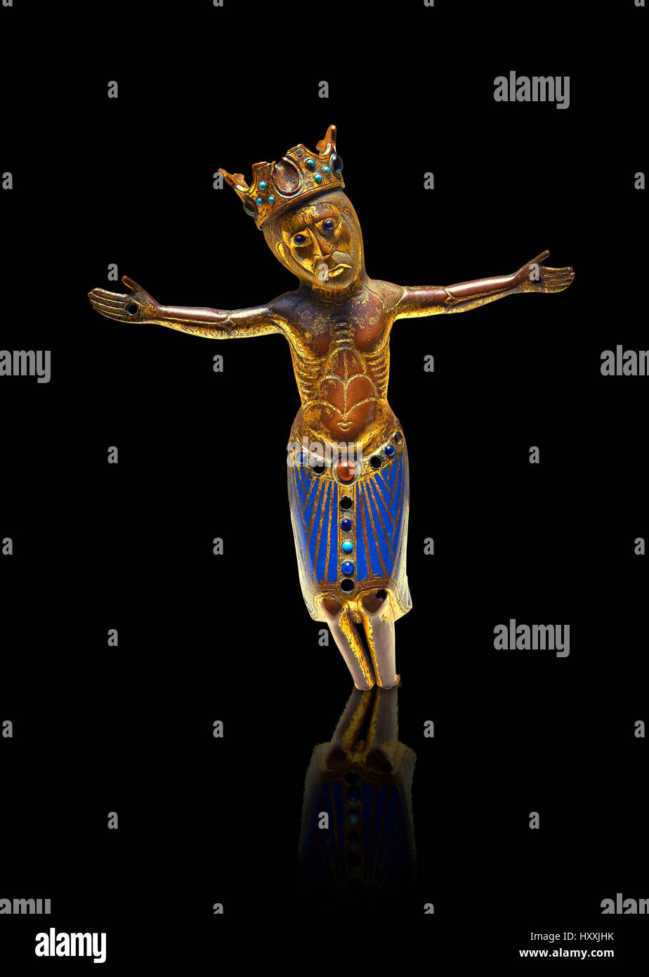 Limoges enamel figure of Christ from a Gothic Crucifix, c. 1200-1220 ...