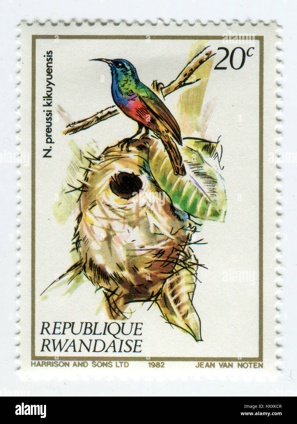 Rwanda stamp hi-res stock photography and images - Alamy