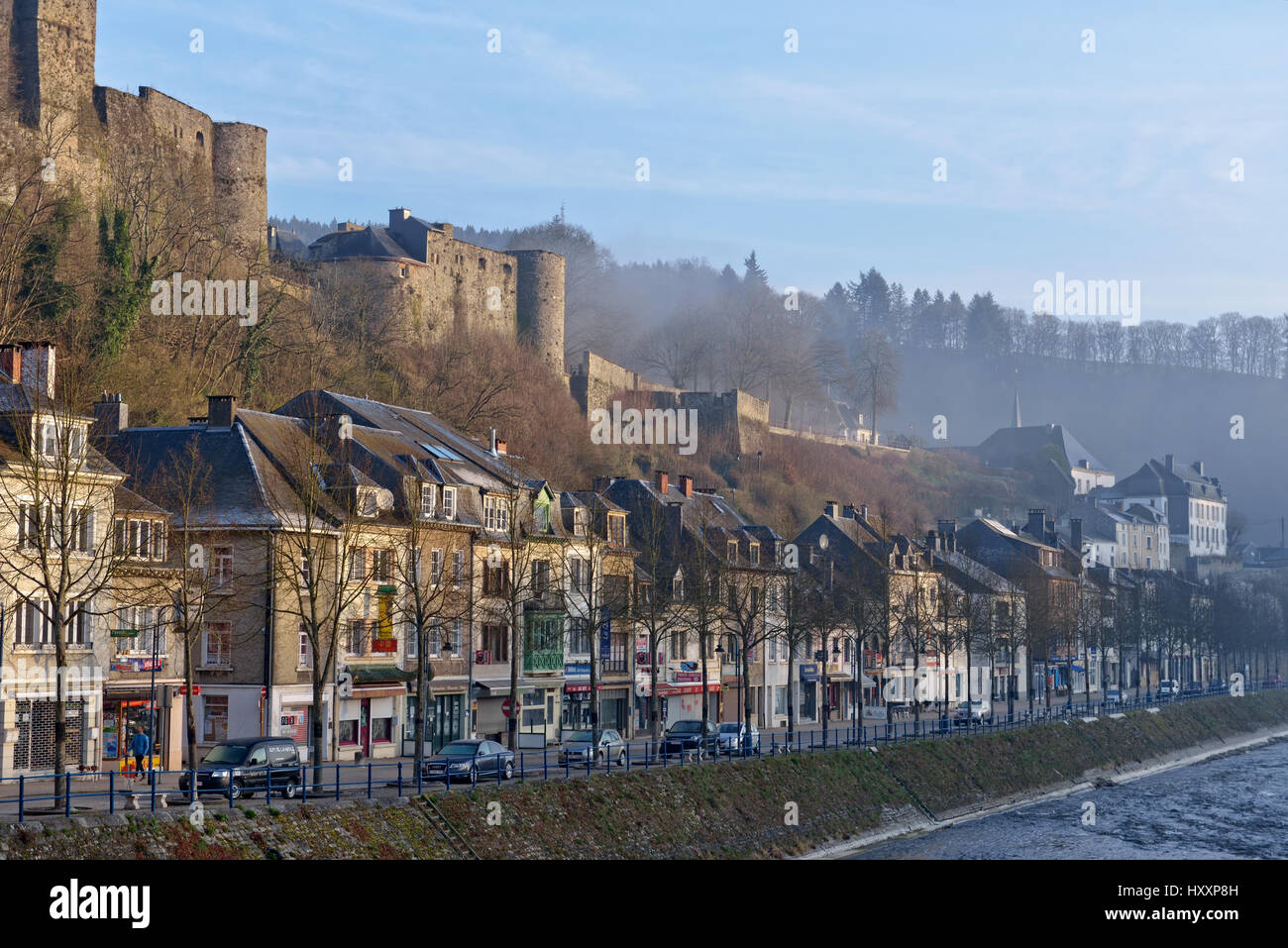 Belgium Ardennes Bouillon Bouillon Castle High Resolution Stock ...
