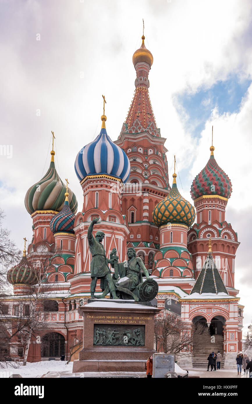 Red Square in Moscow, Russia, with holiday market and traditional ...