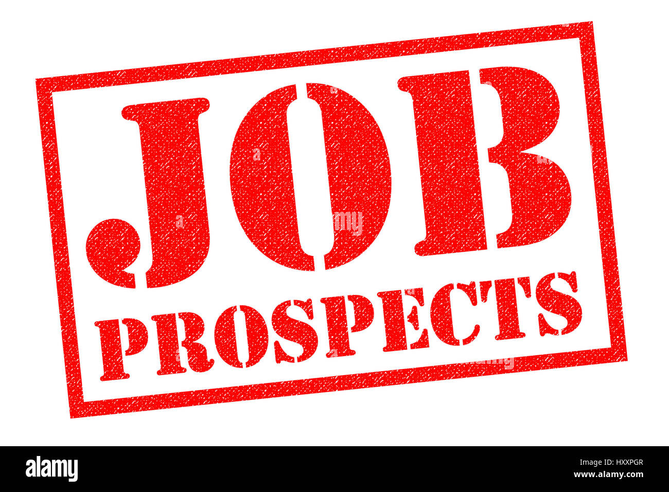 JOB PROSPECTS red Rubber Stamp over a white background Stock Photo - Alamy