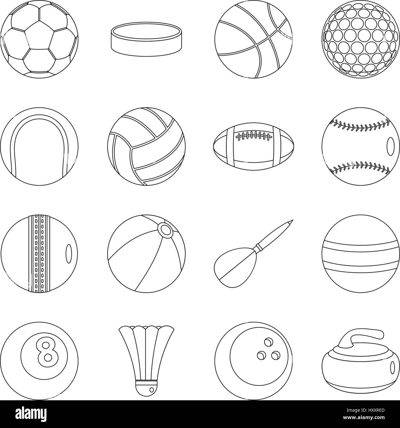 Hockey balls Black and White Stock Photos & Images - Alamy