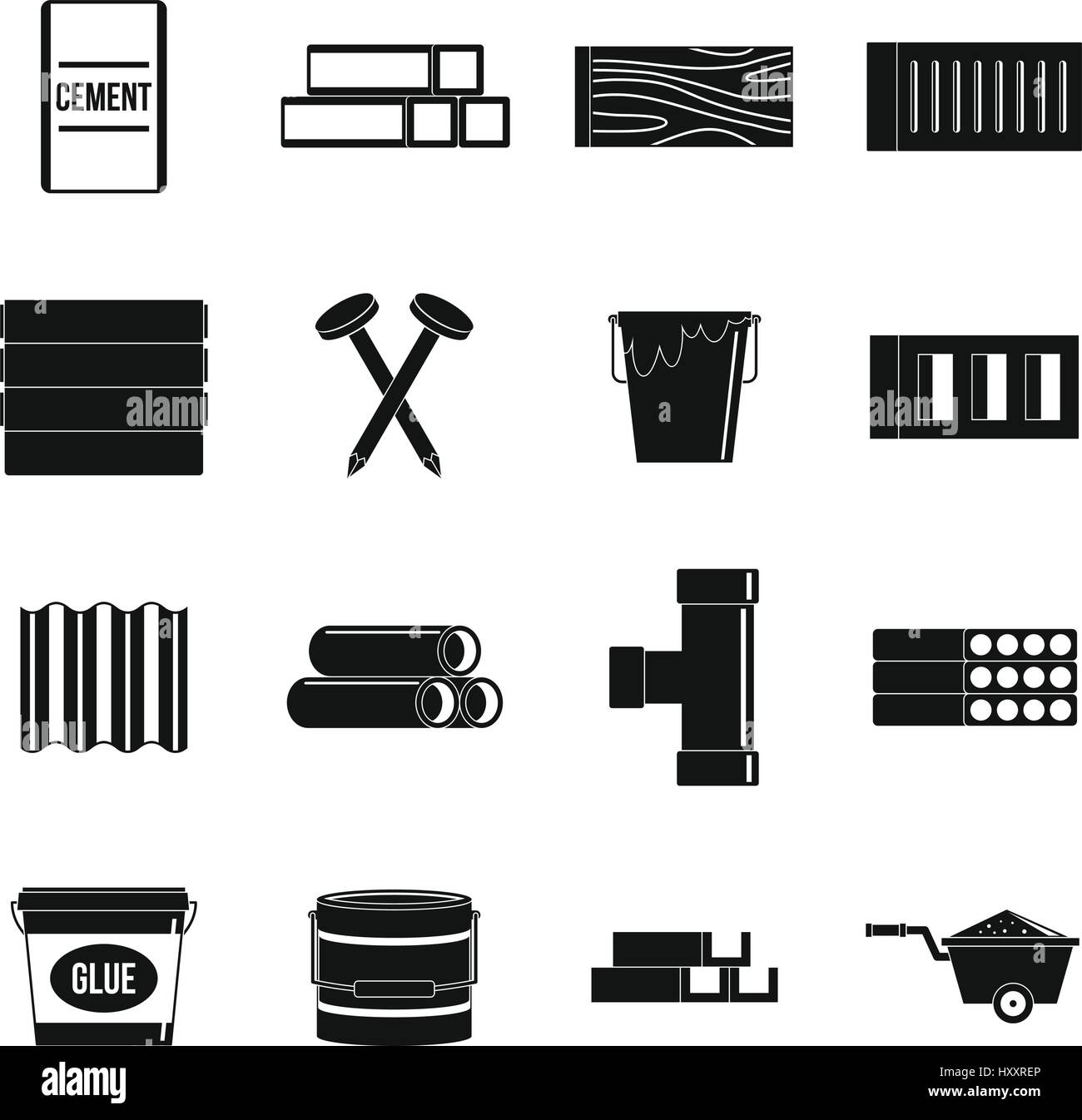 Building materials icons set, simple style Stock Vector Image & Art - Alamy Building materials icons set, simple style Stock Vector Image & Art - Alamy