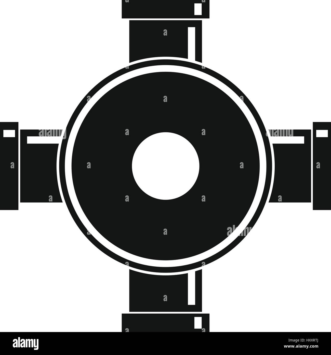 Pipe fitting icon, simple style Stock Vector Image & Art - Alamy