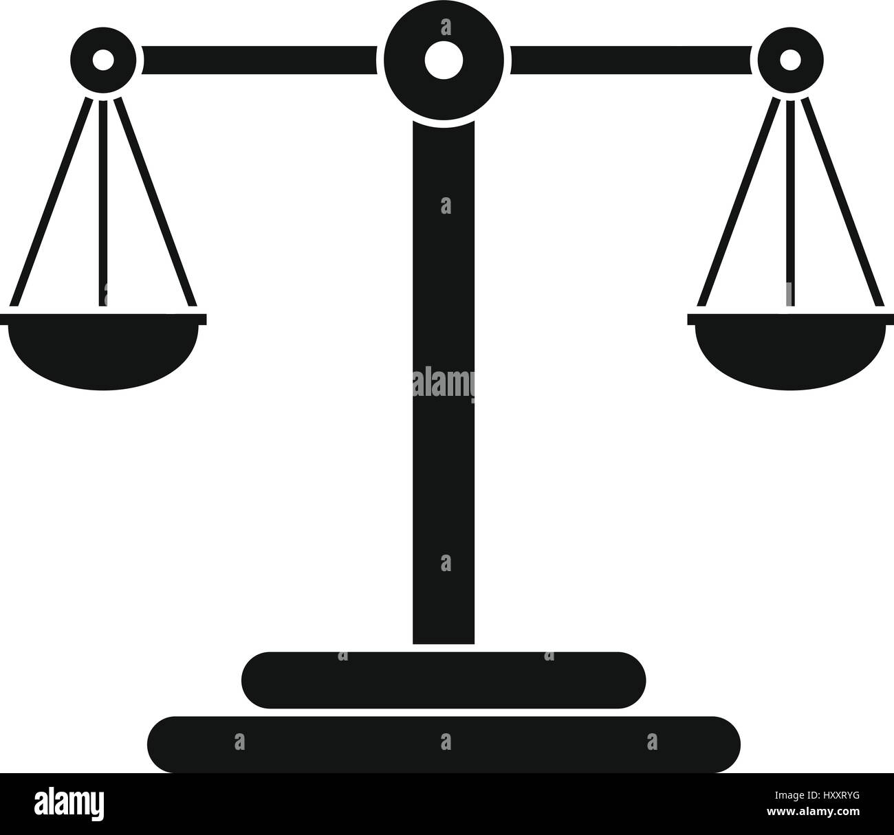 Scales balance icon, simple style Stock Vector Image & Art - Alamy