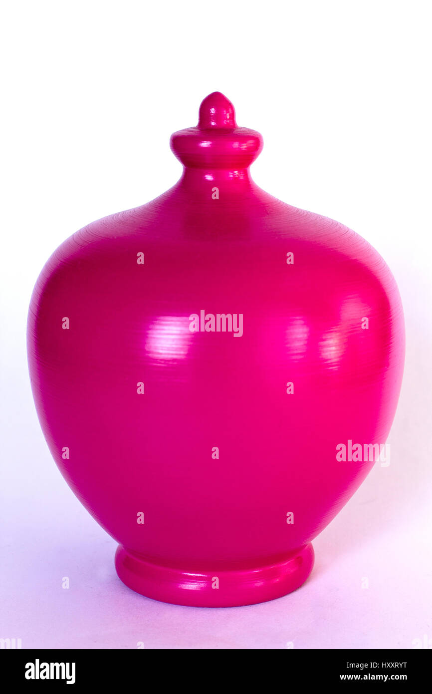 Ceramic pot on white background Stock Photo - Alamy
