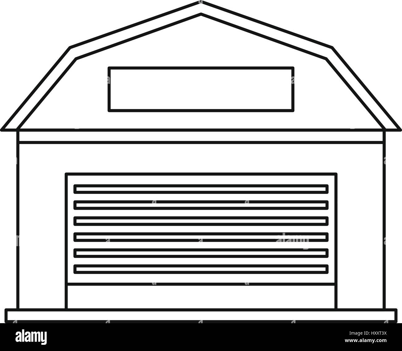 Warehouse building icon, outline style Stock Vector Image & Art - Alamy
