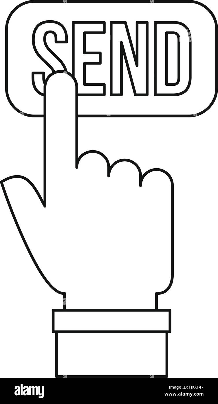 Pressing arrow Black and White Stock Photos & Images - Alamy