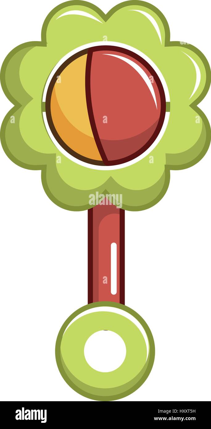 Red baby rattle icon cartoon hi-res stock photography and images - Alamy