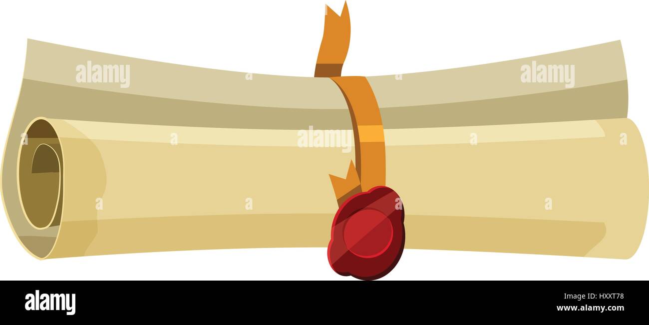 Magic scroll icon, cartoon style Stock Vector Image & Art - Alamy