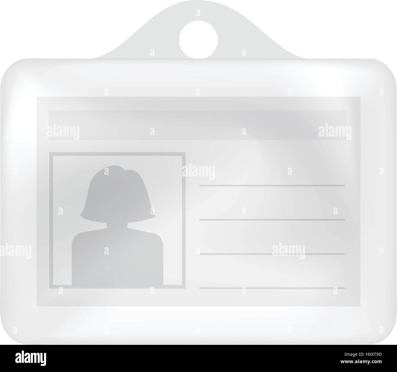 ID card mockup, realistic style Stock Vector Image & Art - Alamy