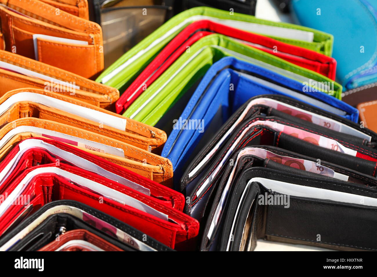Wallet stall hi-res stock photography and images - Alamy