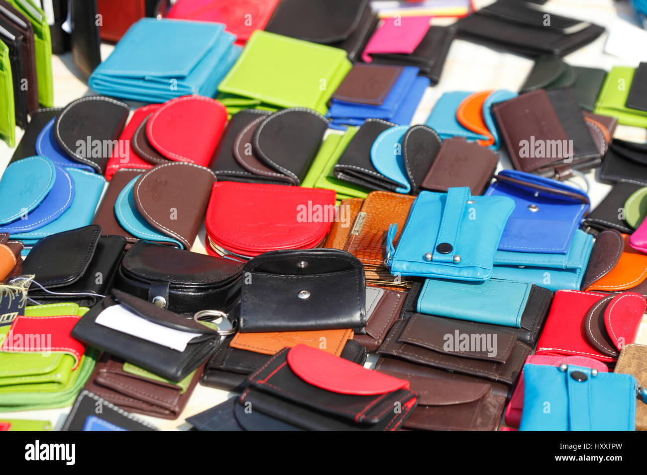 Wallet stall hi-res stock photography and images - Alamy