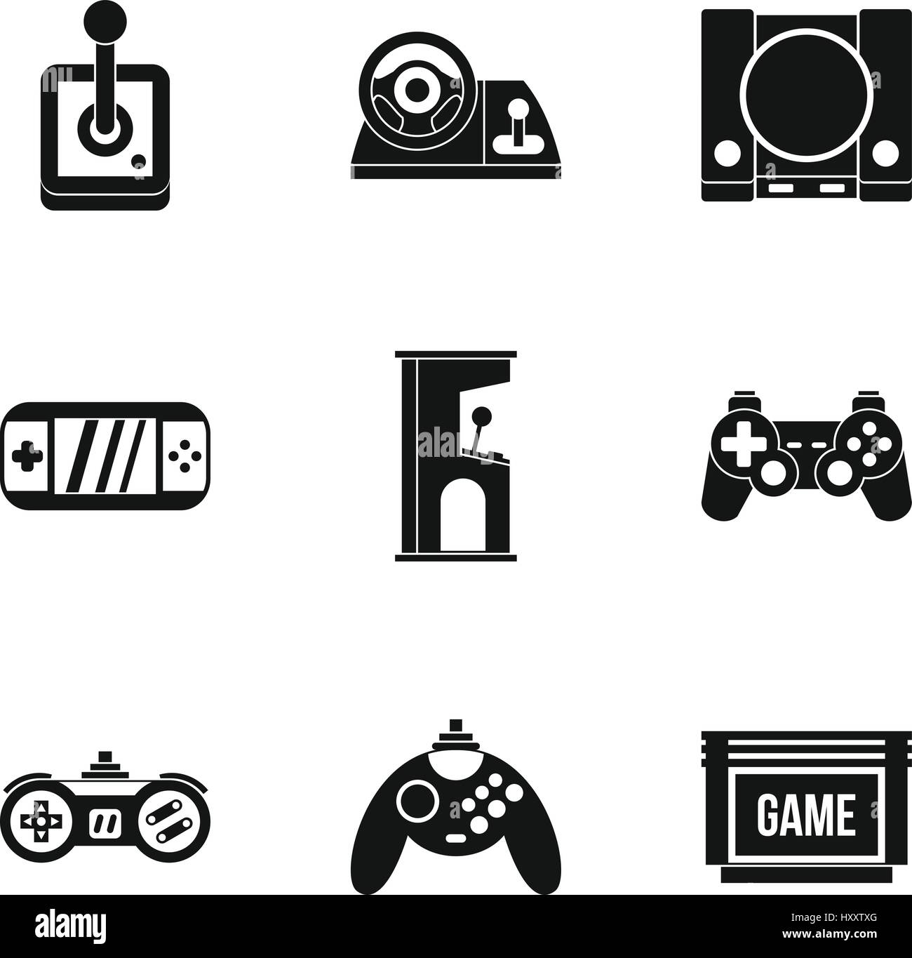 Game online icons set, simple style Stock Vector Image & Art - Alamy
