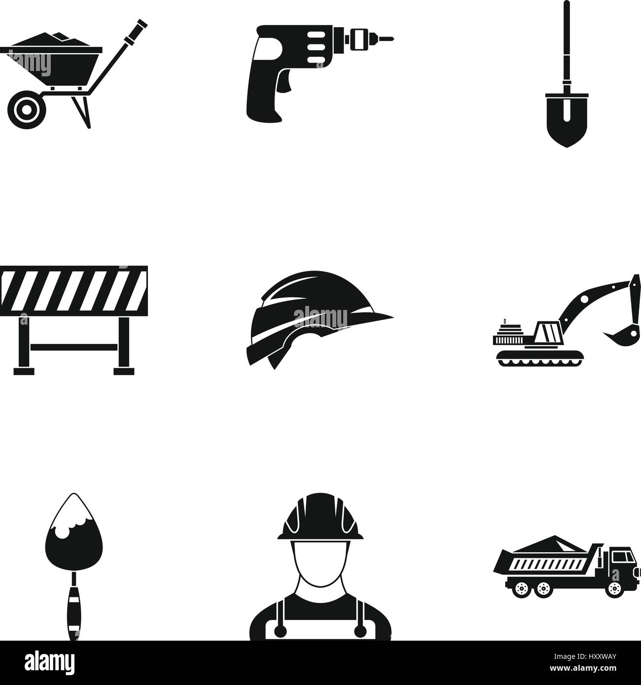 Repair tools icons set, simple style Stock Vector Image & Art - Alamy