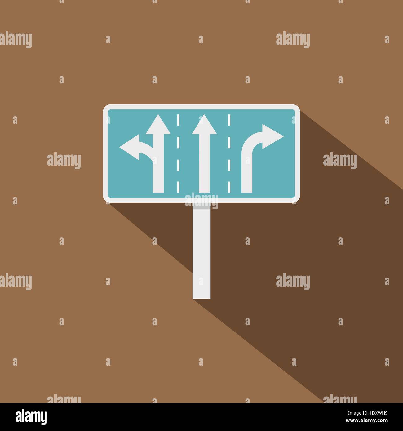 Traffic lanes at crossroads junction icon Stock Vector Image & Art - Alamy