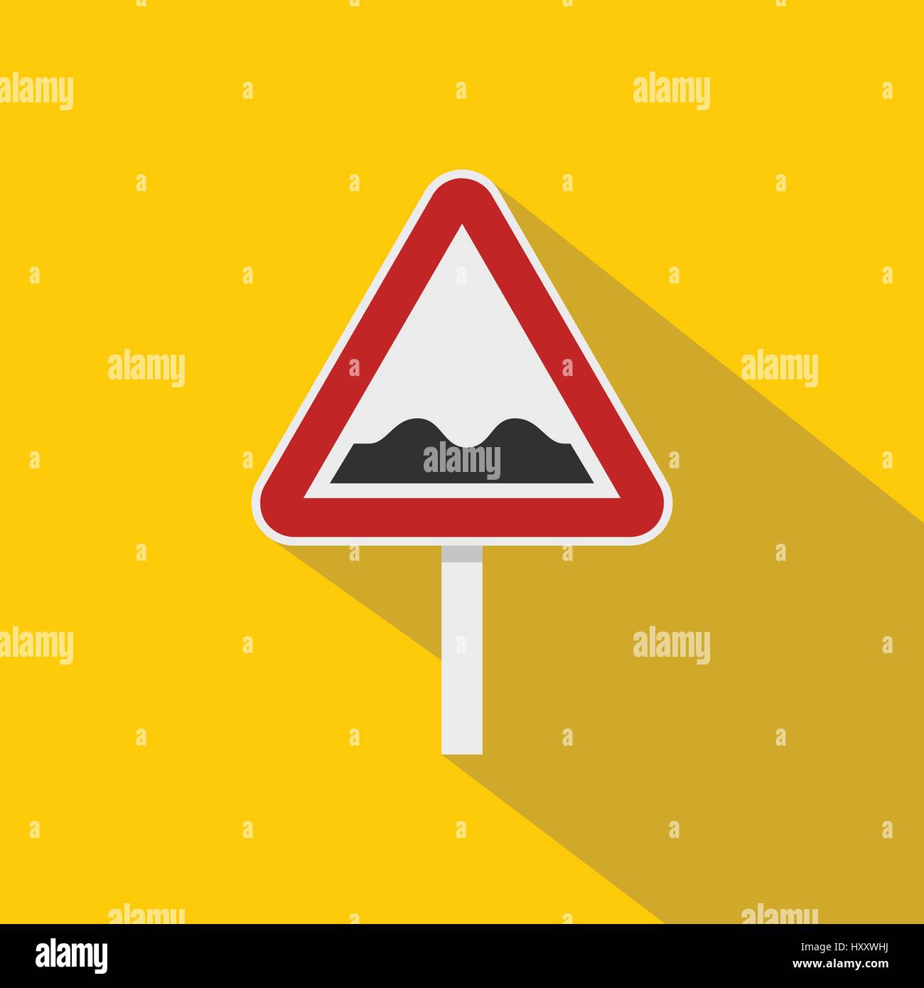 Bumpy road ahead Stock Vector Images - Alamy
