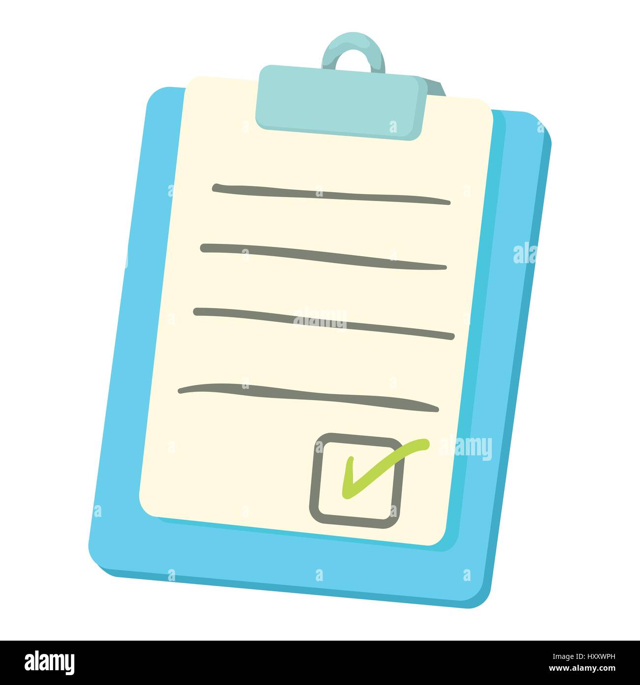 Checklist On Clipboard Icon Cartoon Stock Vector Images - Alamy