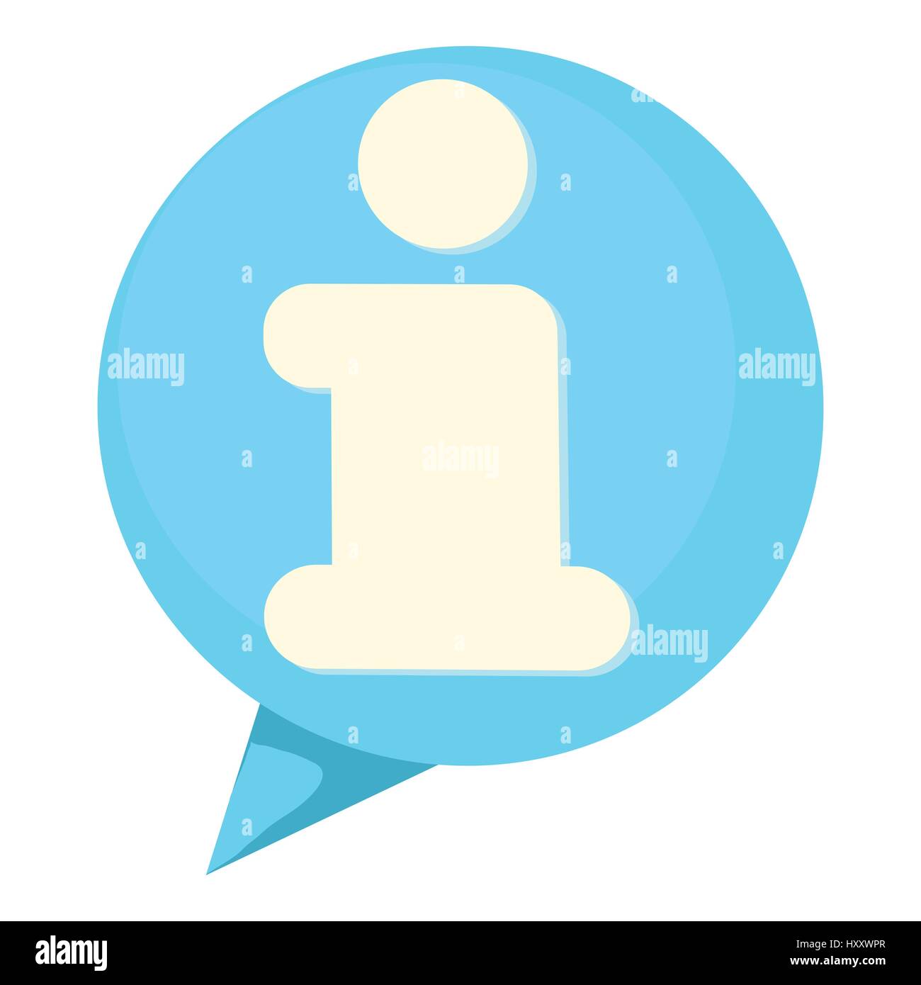Information speach buble icon, cartoon style Stock Vector Image & Art ...