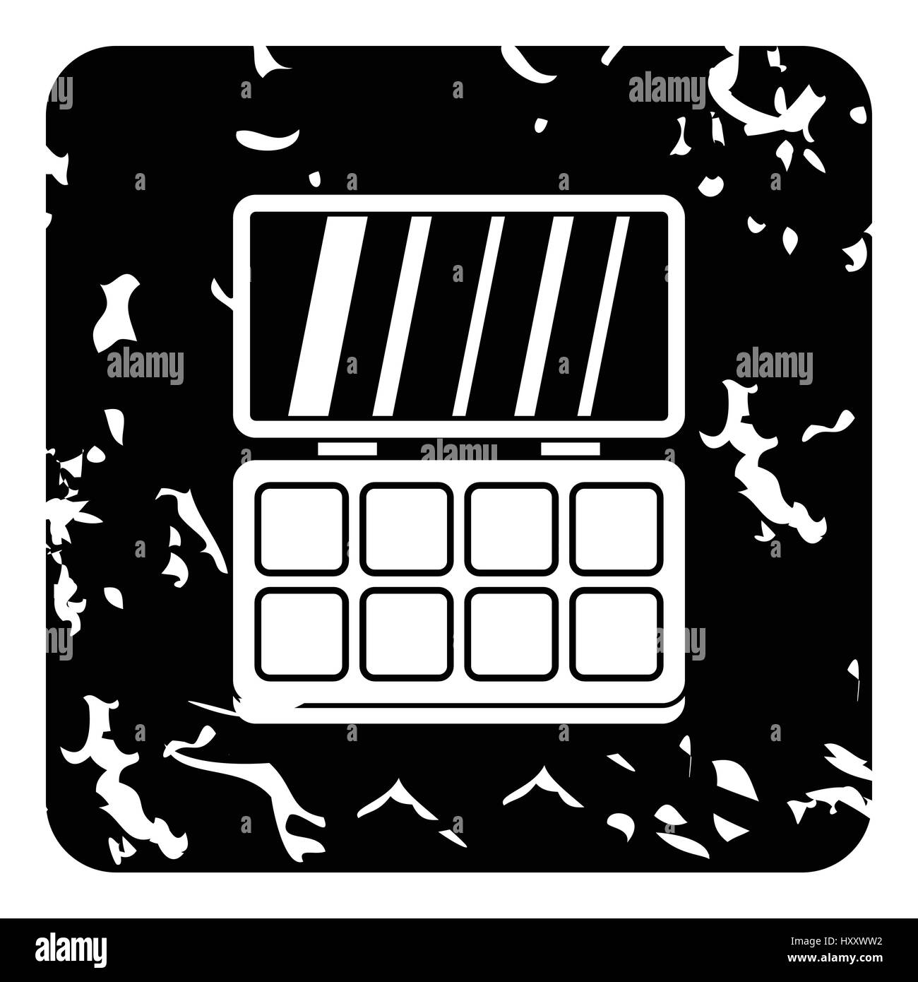 Eyeshadow makeup palette Black and White Stock Photos & Images - Alamy