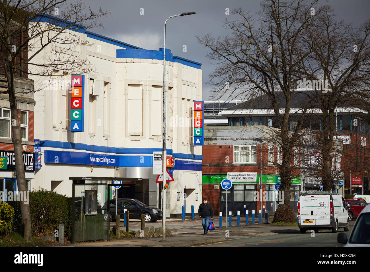 Mecca Bingo art deco building on Washway Road A56 main route through ...